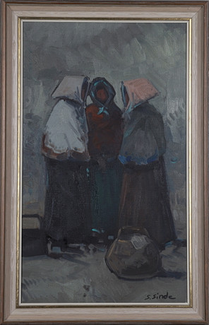 SVEN SINDE. Oil on canvas, signed. Art - Paintings - Auctionet