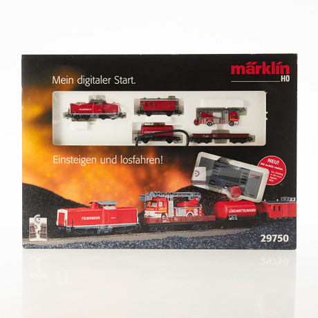 MÄRKLIN START SET 29750, track Ho, consisting of diesel locomotive, 3 ...