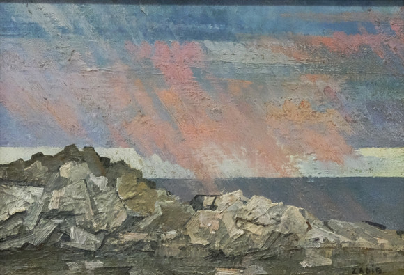 JACQUES ZADIG. OLJA PÅ DUK. Konst - Måleri - Auctionet