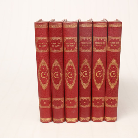 BÖCKER, "Tusen och en natt", 6 band. Böcker, Kartor & Handskrifter ...