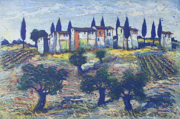 GERHARD MESSEMER. 'Vino e Olio', Etching, Ed. 58/120. Art - Engravings ...