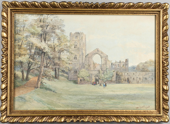 JAMES FAHEY (1804-1885). FONTÄNER KLOSTER, YORKSHIRE. Konst ...