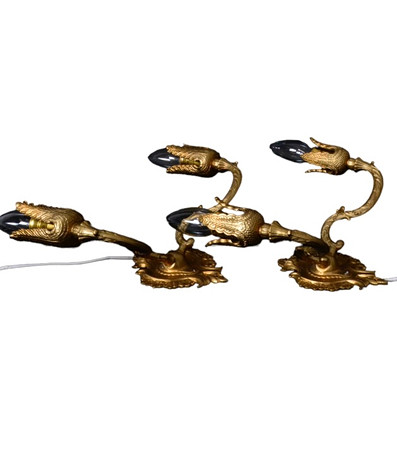 VÄGGLAMPOR, I-par, bronserad metall, 1900-tal. Belysning & Lampor ...