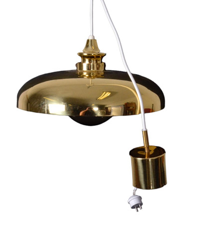 HANS AGNE JAKOBSSON. Taklampa, mässing/glas. Belysning & Lampor ...