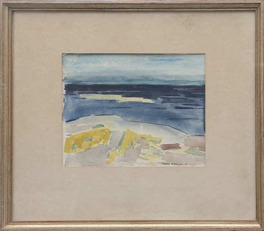 ANDERS A JÖNSSON. AKVARELL på papper, signerad, 1951. Konst - Måleri - Auctionet
