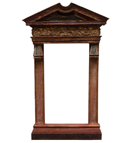 Renaissance frame in carved, polychrome and gilt wood, 16th Century ...