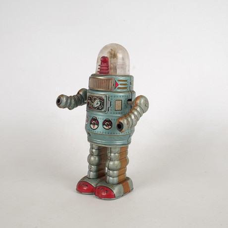 ROBOT. "Revolving Flashing Robot", lithographed plate. ALPS, Japan ...