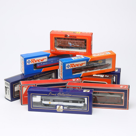 LIMA, ROCO and more, 9 carts, original packaging. Toys - Toys - Auctionet