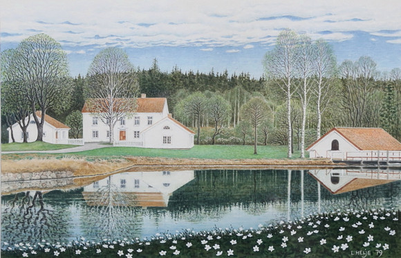 LENNART HELJE. Akvarell, signerad L Helje, daterad 79. Konst - Måleri ...