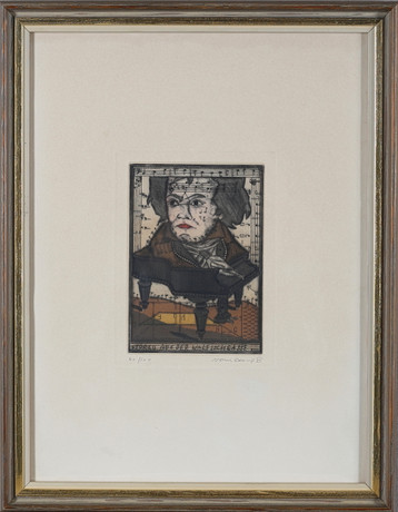 JOHANNES VENNEKAMP. "Torso aus der walfischcasse", color etching ...