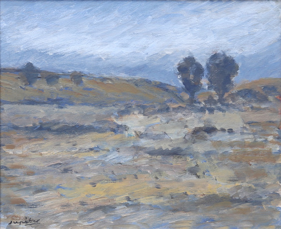 FOLKE JUPITER. "Landscape, Lau, Gotland". Oil on canvas, signed. Art ...