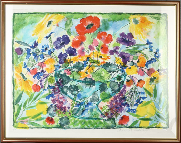 LENA LINDERHOLM. litografi, signerad, numrerad 16/175. Konst - Grafik - Auctionet