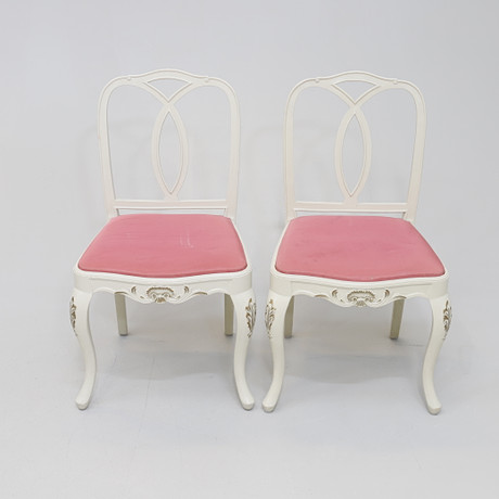 SILLAS, un par, estilo rococó. siglo 20. Muebles - Sillas y sillones ...