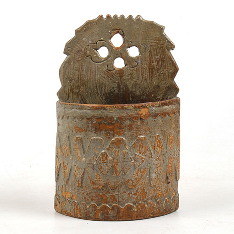 SKEDHOLK, allmoge. 1700-tal. Allmoge - Skålar & Skrin - Auctionet