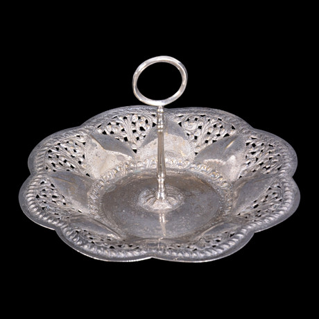 KAGEFAD, nysølv, slutningen af 1800-tallet. Sølv & Metal - Nysølv ...