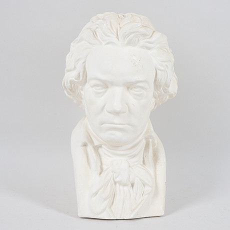 BYST, Ludwig van Beethoven, gips. Konst - Skulptur - Auctionet