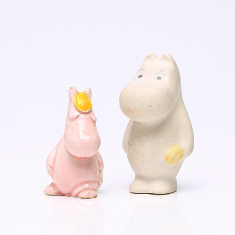 FIGURINES, 2 pcs, Signe Hammarsten-Jansson and Tuulikki Pietilä, Moomin ...