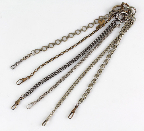 6 antique watch chains. Clocks & Watches - Pocket & Stop Watches ...