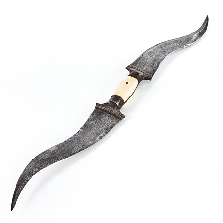 HALADIE, rajput (troligen), dubbelkniv. Vapen & Militaria - Blankvapen ...