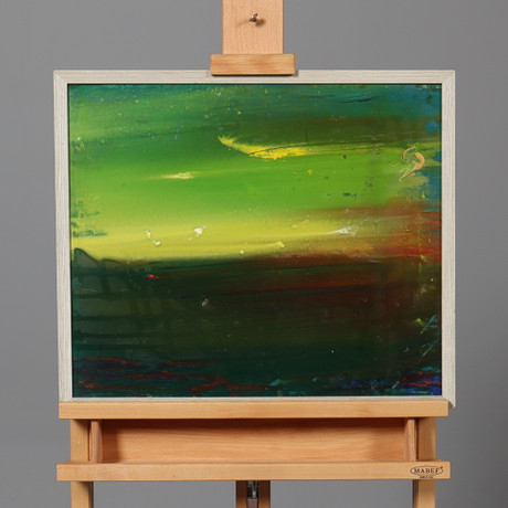 ÅKE CARLSSON. OIL on Board. "The wonderful nights" signed on verso. Art ...