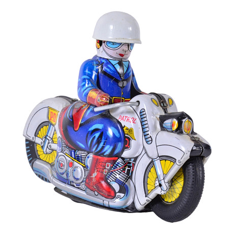 MOTORCYKEL, litograferad plåt, Japan, 1970-tal. Leksaker - Leksaker ...