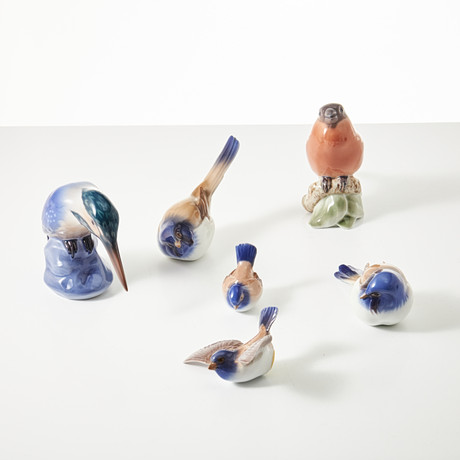 BING & GRÖNDAHL/ ROYAL COPENHAGEN, Figurines, 5+1 pcs, representing ...