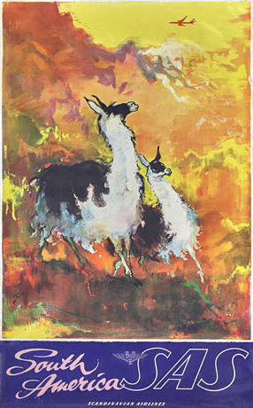 SAS - OTTO NIELSEN (1916-2000). South America SAS, circa 1960, monogram ...