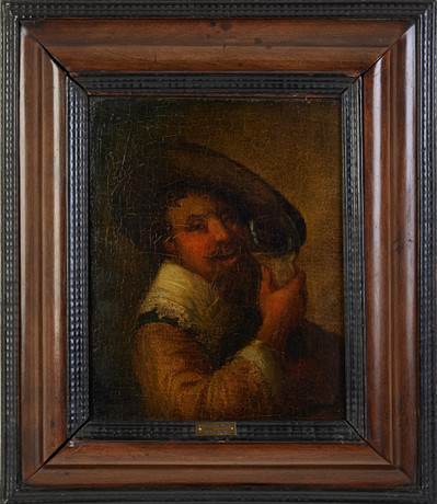 AERT DE GELDER. Follower of. Gentleman with wine glass in hand. Art ...