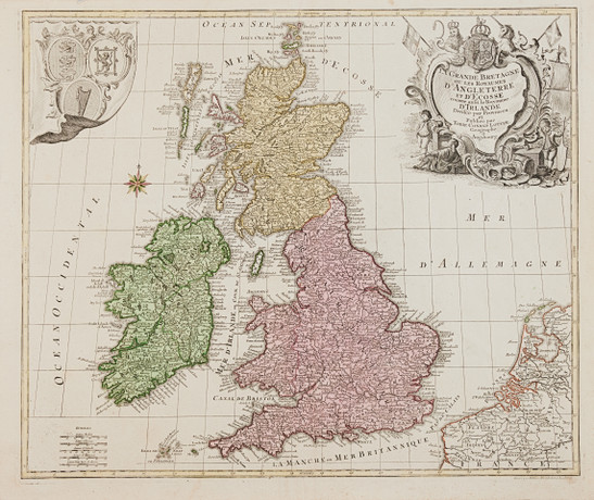 MAP OF GREAT BRITAIN, LOTTERY, c. 1750. Books, Maps & Manuscripts ...