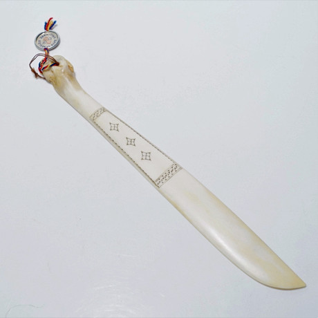 JOHAN FANKKI. letter knife, Sami craftsmanship, monogram signed ...