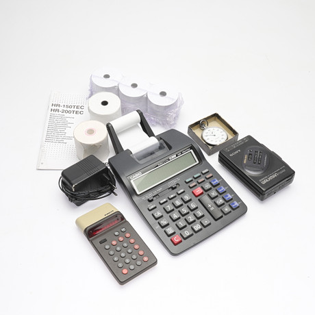 A Collection ELECTRONICS, i.a. Sony Walkman and Facit calculator ...