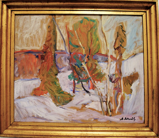 ALEXANDER SCHULTZ. oil on Board, Landscape, signed. Art - Paintings ...