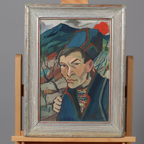 HELGE ASKER. OIL ON Board, signed. Art - Paintings - Auctionet
