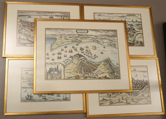 CITY PHOTOS, Color prints, Elbogen, Landeskron, Lunden, Helshborch ...