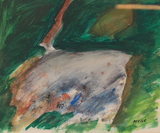 LARS BERTLE. "Traces of antiquity", mixed media, signed Bertle. Art ...