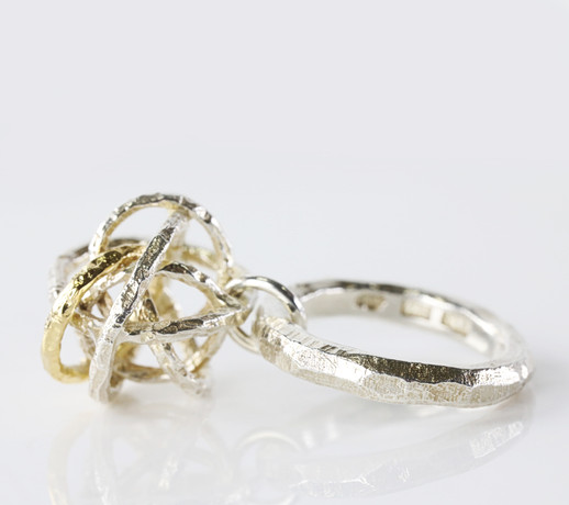 SANDBERG SWEDEN. ring, silver/rg, trassel. Smycken & Ädelstenar ...