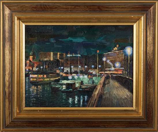 JACK PRUDNIK (FÖDD 1914). Tillskriven. Stockholmsmotiv, påskrift på ...