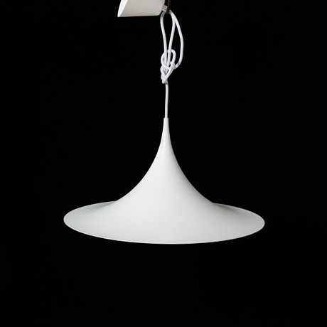 FOG & MORUP. "Semi Tulip", ceiling fixture, white lacquered metal ...
