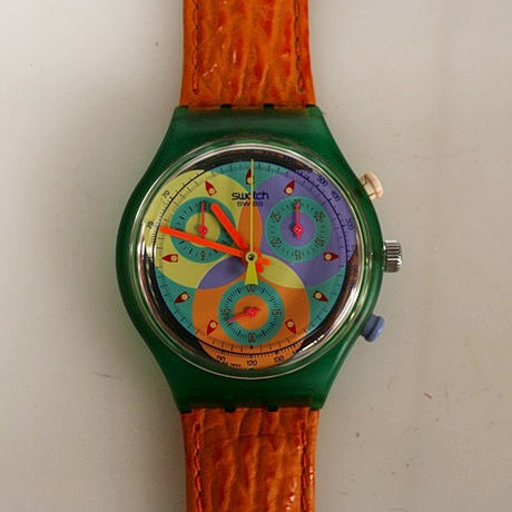WRIST WATCH, Swatch, chronograph Sound 1993. Clocks & Watches ...