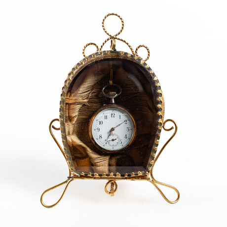 WATCH HIDDEN with POCKET WATCH, silver case. Clocks & Watches - Pocket ...