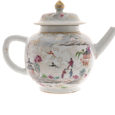 TEKANNA MED LOCK, PORSLIN. KINA, QIANLONG. Keramik & Porslin ...