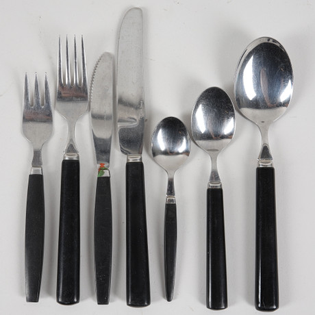 CUTLERY, 45 pieces, bakelite & stainless steel. Silver & Metals - Other ...