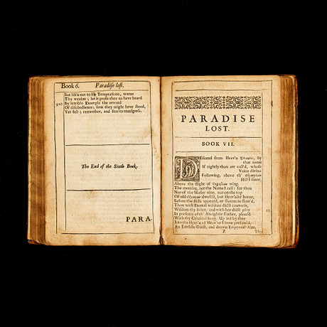 JOHN MILTON, "Paradise Lost", first edition from 1667, title page ...
