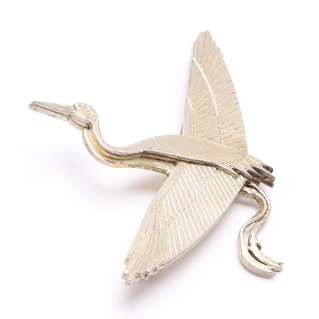 WIWEN NILSSON. Brosch, sterlingsilver, Lund, 1960. Vikt ca 15,1 gram ...