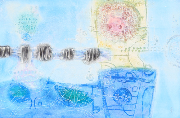 SHOICHI HASEGAWA. Komposition, färglitografi, signerad. Konst - Grafik ...