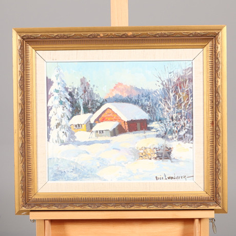 ERIC LUNDGREN. OIL ON CANVAS, signed. Art - Paintings - Auctionet