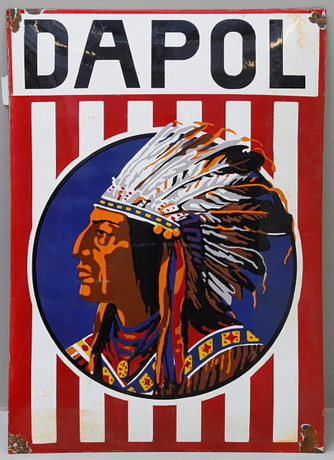 ENAMEL SIGN, "Dapol", 1900s. Miscellaneous - Miscellaneous - Auctionet