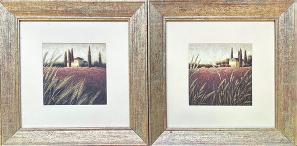 J. WIENS. TOSKANSKA FÄLT I & II UTSKRIFTER. Konst - Övrigt - Auctionet