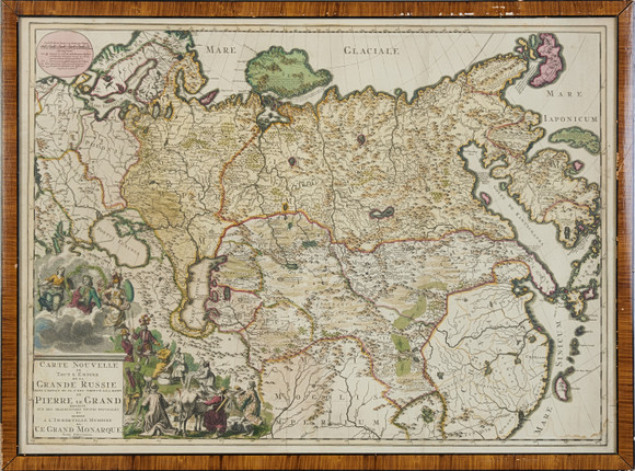MAP OF RUSSIA BY OTTENS, Carte Nouvelle de Tout l'Empire de la Grande ...