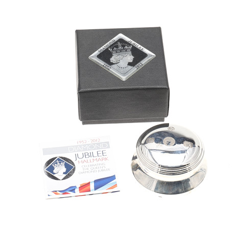 A WEIGHTED SILVER COMMEMORATIVE PAPERWEIGHT. Silver & Metals - Silver ...